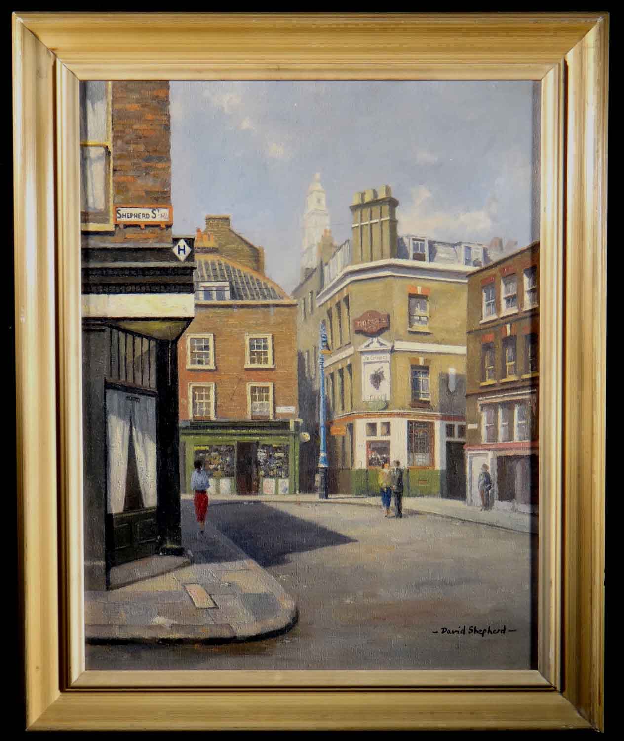 david shepherd, original painting, Shepherd street